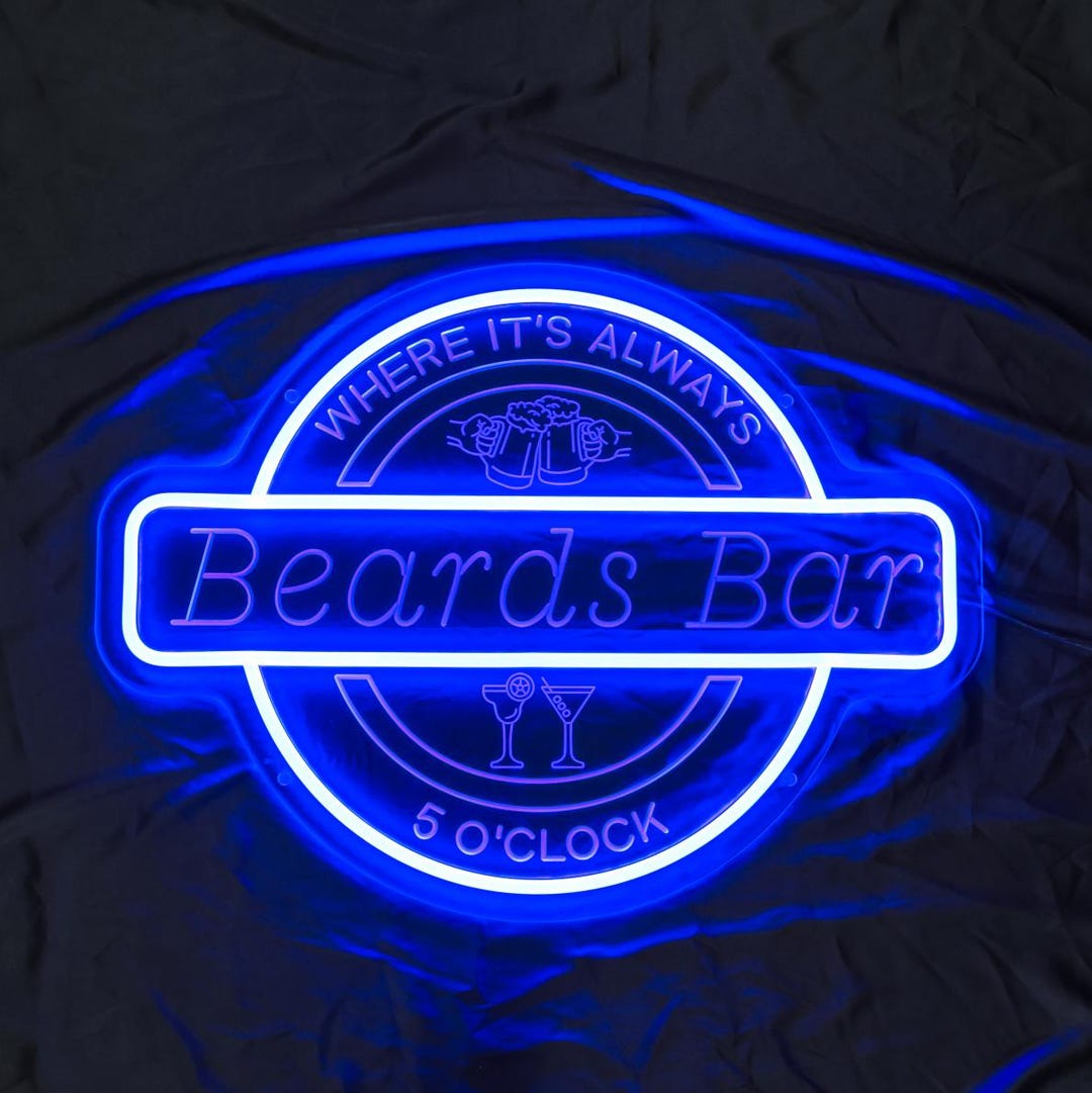 Personalized Bar Neon Sign, Man Cave Neon Sign, Whiskey Cocktail ...