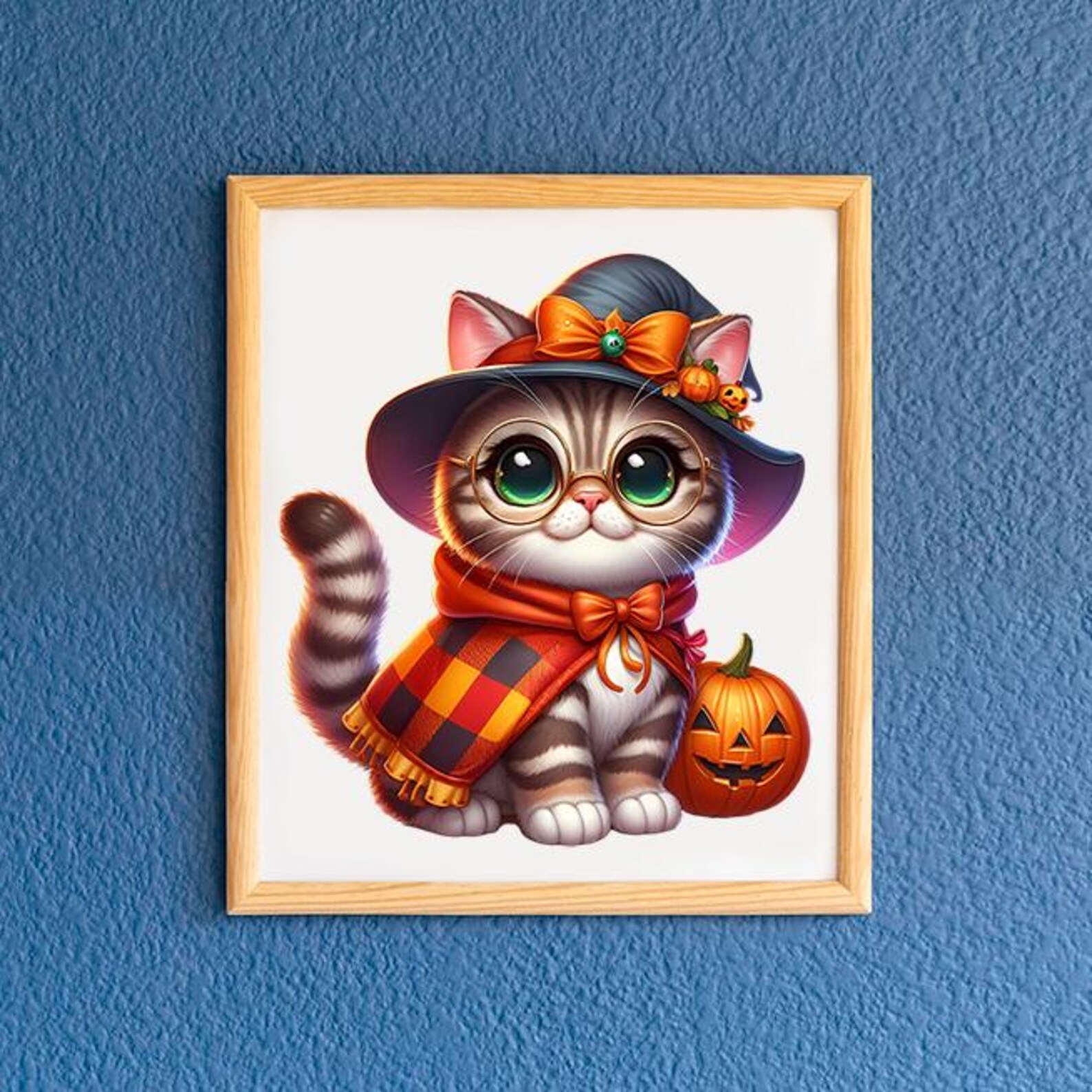 10 Halloween Cats Clipart, Halloween Kittens Bundle, Watercolor Spooky ...