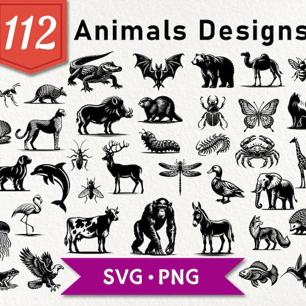 Animal Svg Files - Etsy