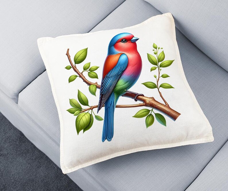 20 PNG Spring Birds, Floral Birds Clipart, Watercolor Spring Birds ...