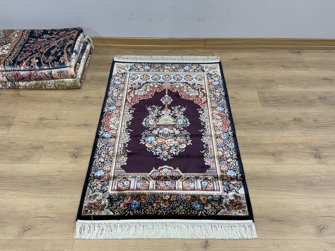 Luxury Muslim Prayer Rug, Prayer Rug for Gift, Prayer Mat, Sejadah for ...