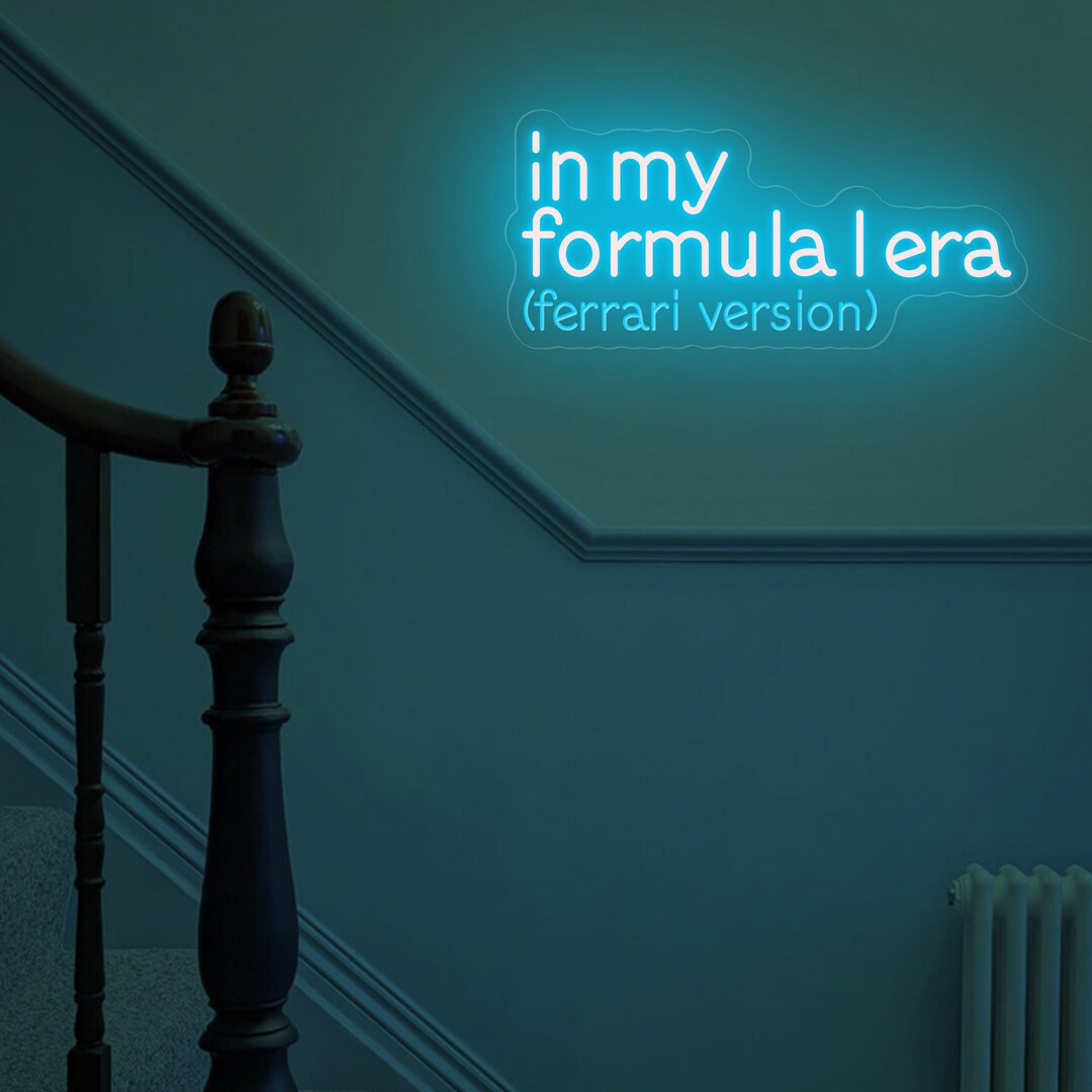 Custom Formula 1 Era Neon Sign in My F1 Era Red Bull, Ferrari, Mclaren ...