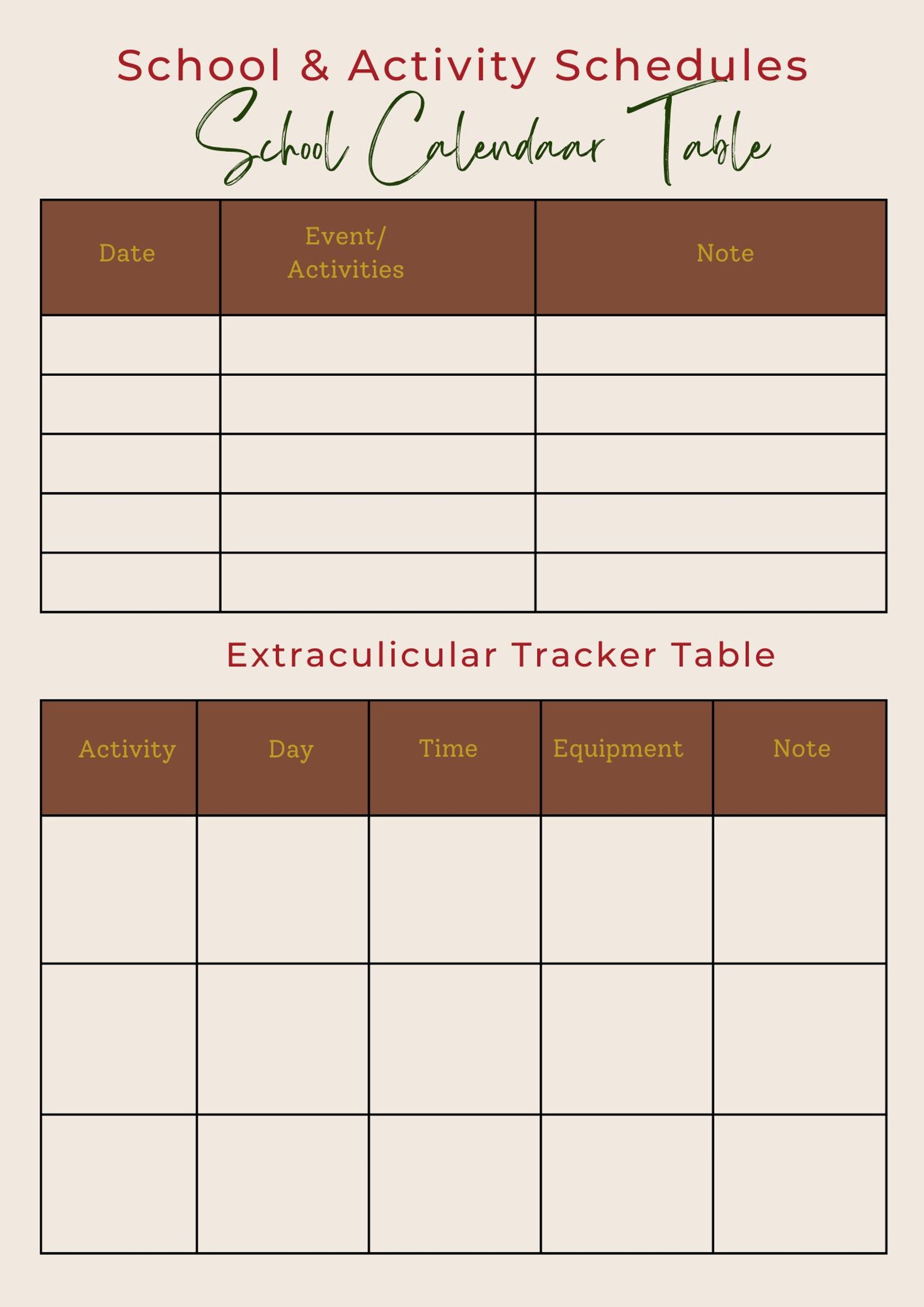 Parents Planner Printable V.1, Family Organizer PDF, Daily & Weekly ...