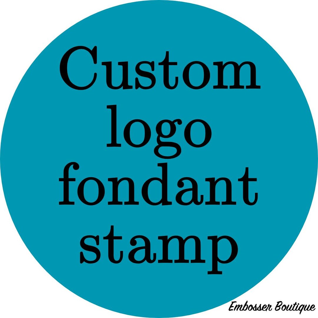 Custom Logo Cookie Stamp, Personalised Company Brand Fondant Embosser ...