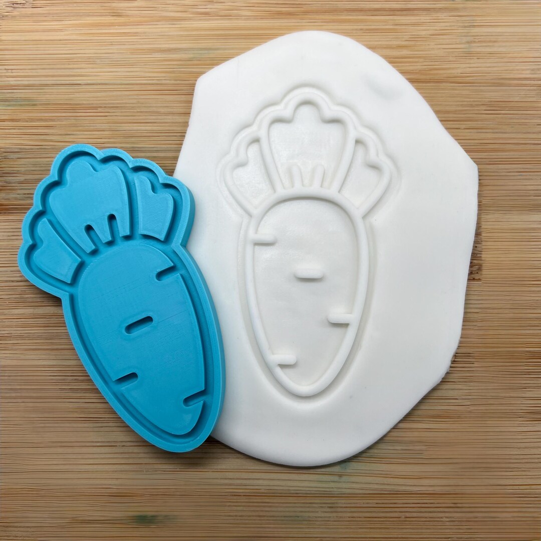 Carrot Fondant Stamp With Matching Cookie Cutter Available Easter ...