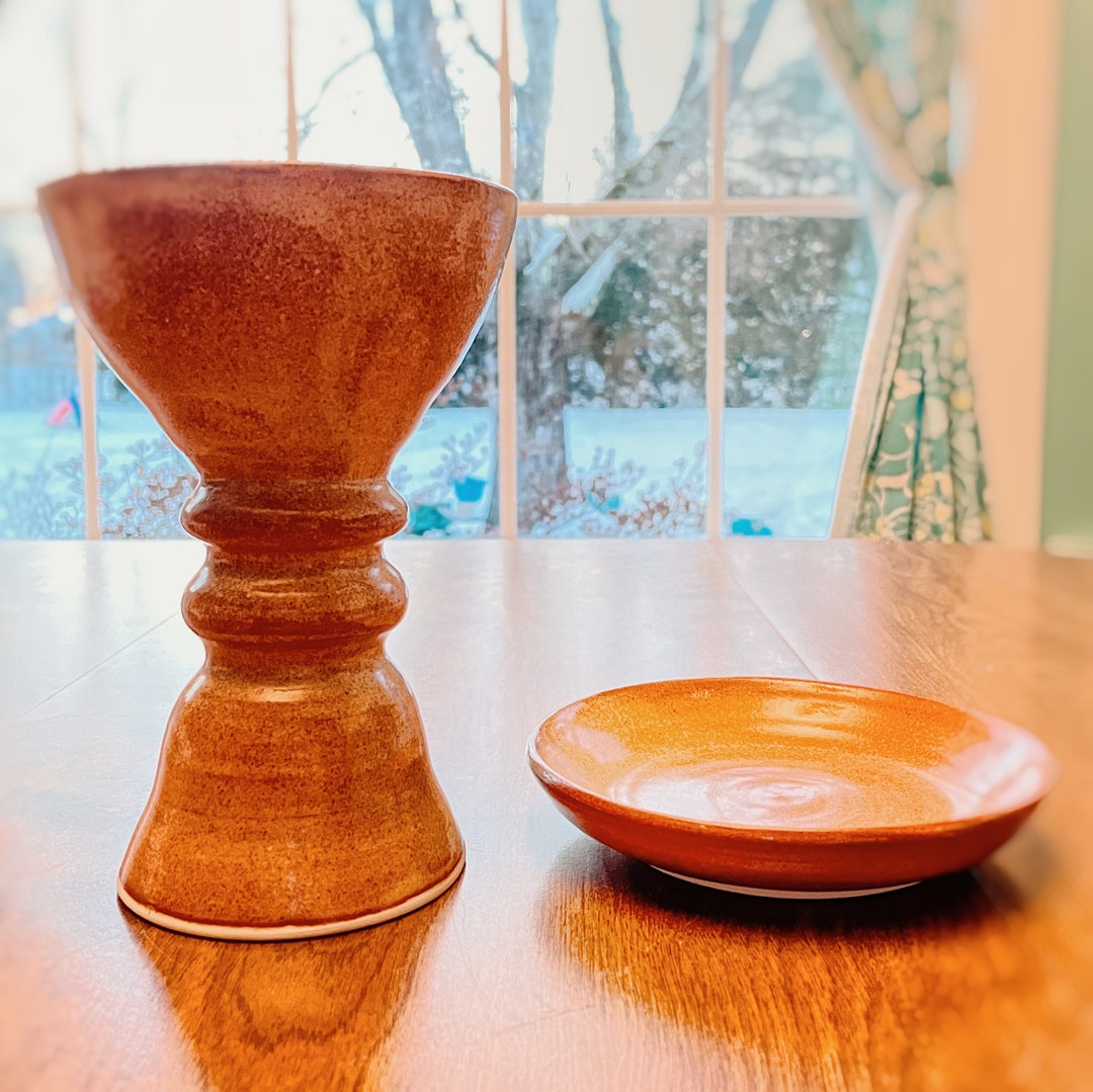 Communion Set, Chalice, Paten, Clergy, Pastor, Gift, Pottery, Handmade ...