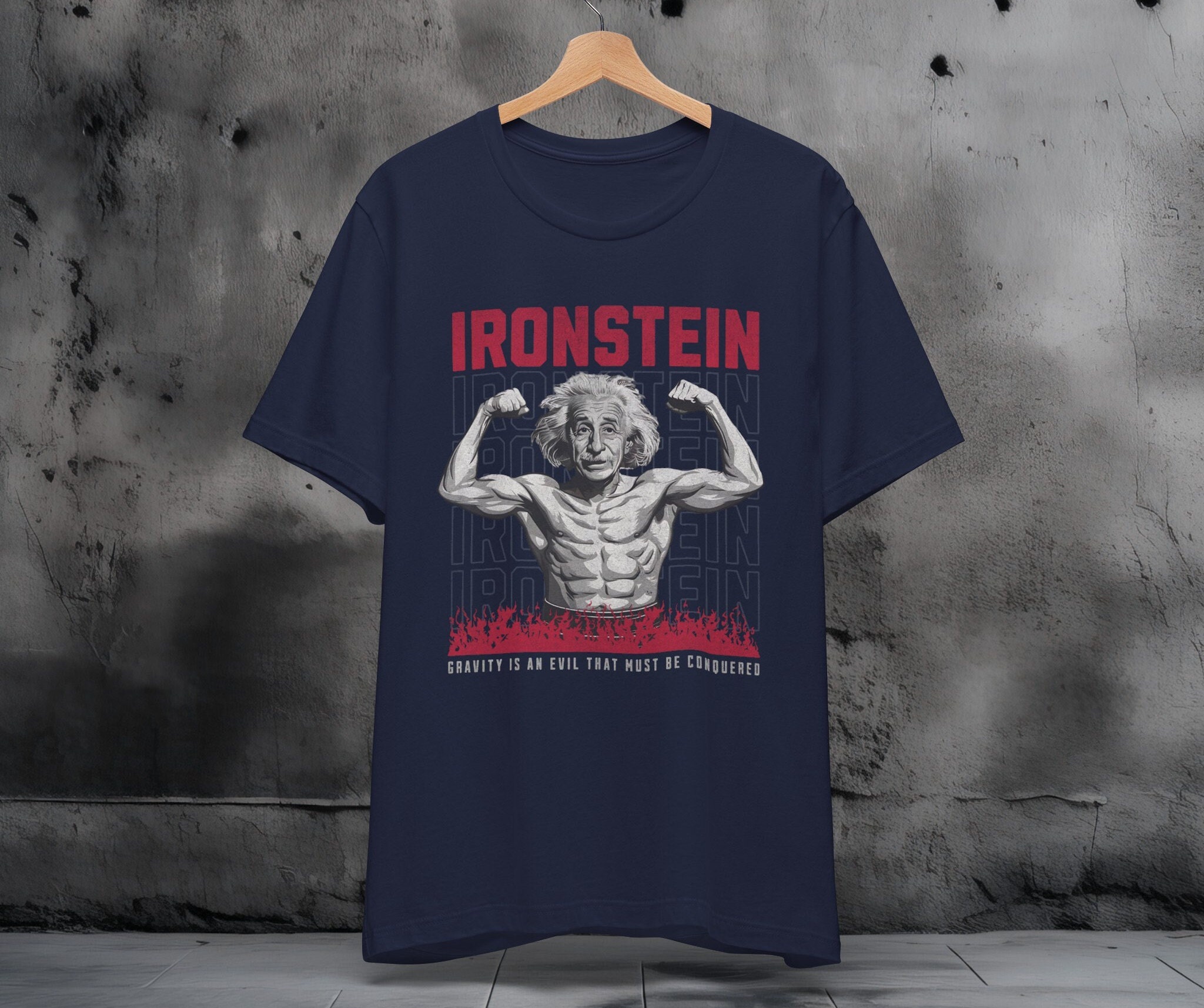 Ironstein/einstein Bodybuilder Shirt, Funny Pump Cover Gym, Workout ...