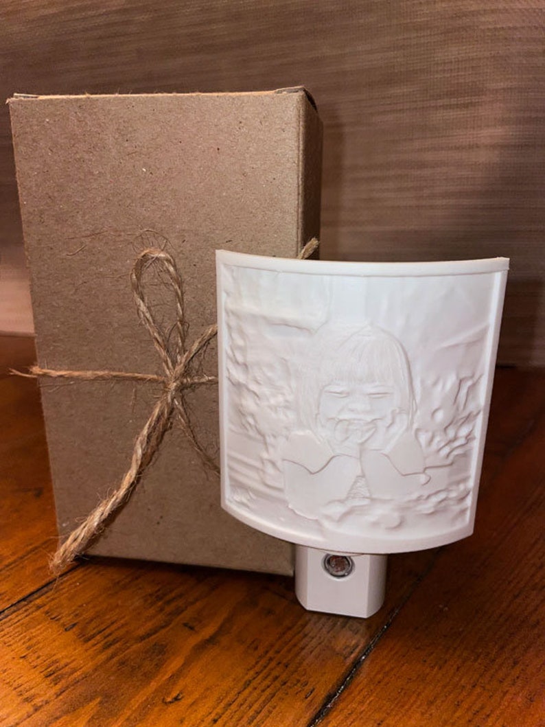 Custom 3D Printed Nightlight - Turn Your Photo Into a Nighlight - Etsy