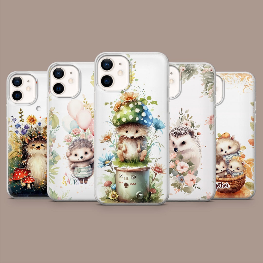 Cute Hedgehog Phone Case Spiky Cover for iPhone 15pro, 14, 13, 12, 11 ...