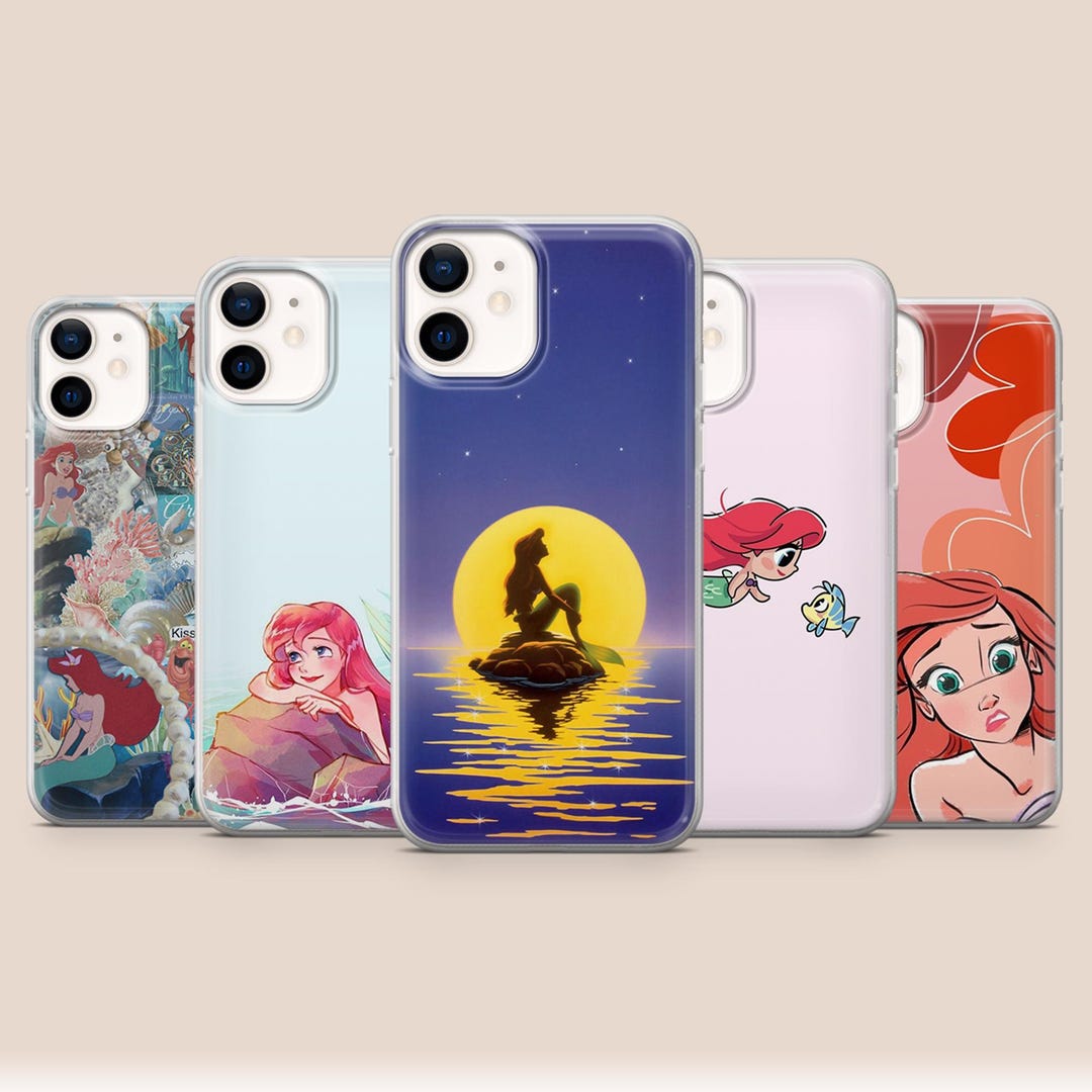 The Little Mermaid Phone Case Cartoon Ariel Princess Cover for iPhone ...