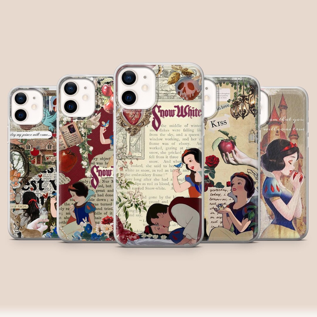 Snow White Phone Case Seven Dwarfs Princess Snow Cover for iPhone 16 ...
