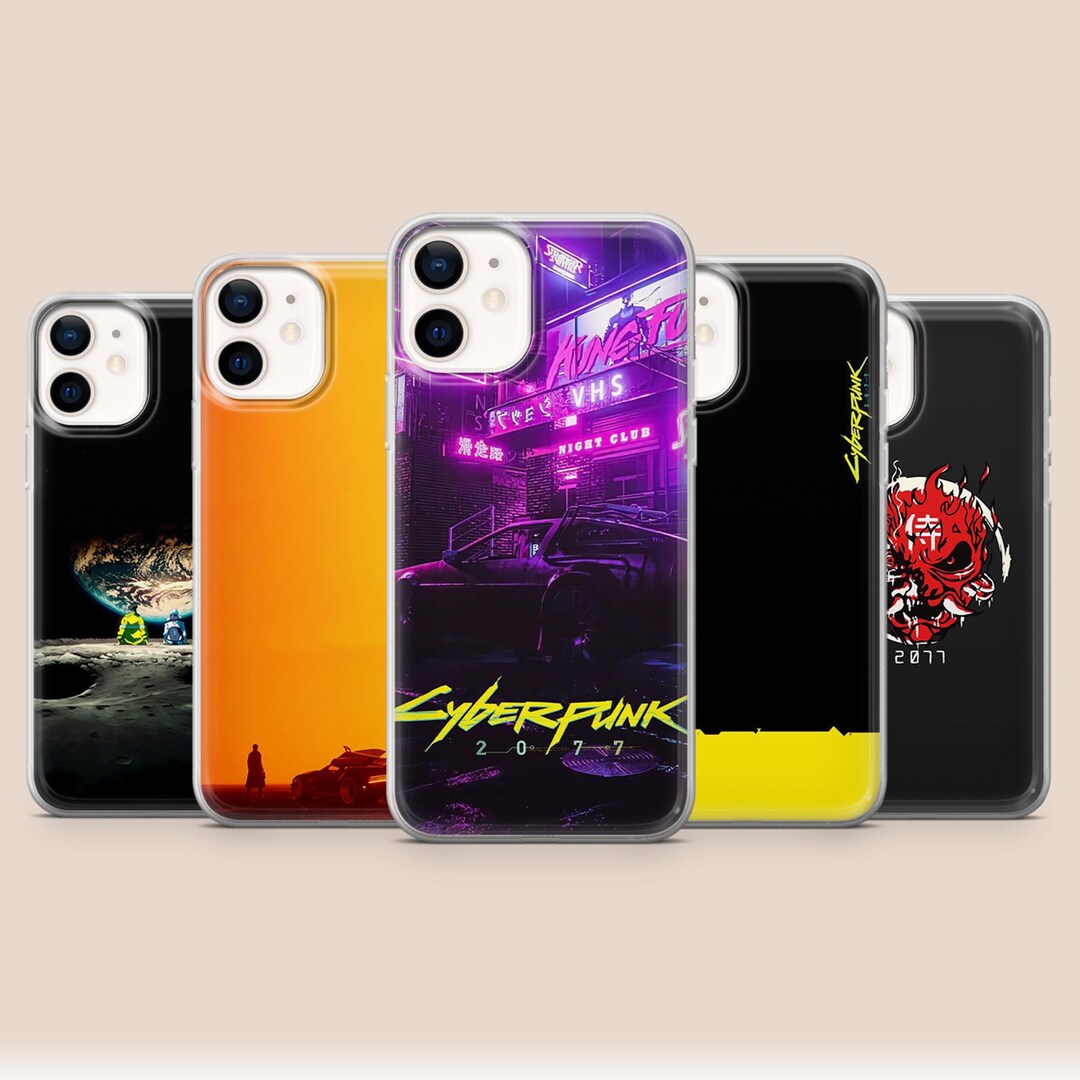 Cyberpunk Phone Case Futuristic 2077 Cover for iPhone 16 Pro, 15, 14 ...