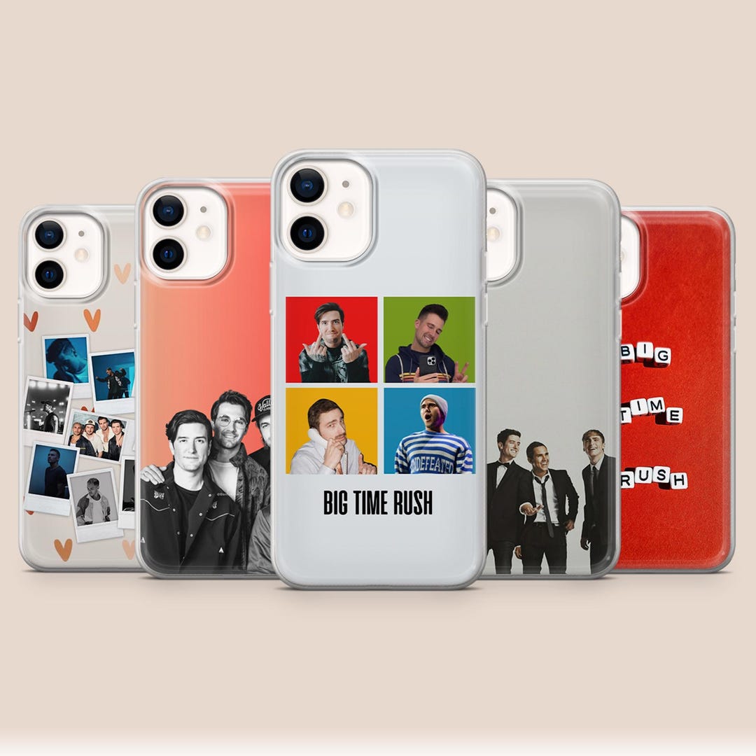 Big Time Rush Phone Case BTR Pop Group Cover for iPhone 16, 15pro, 14 ...