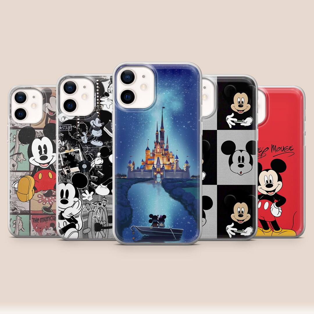 Mickey and Minnie Phone Case Cartoon Mouse Cover for iPhone 16pro, 15 ...