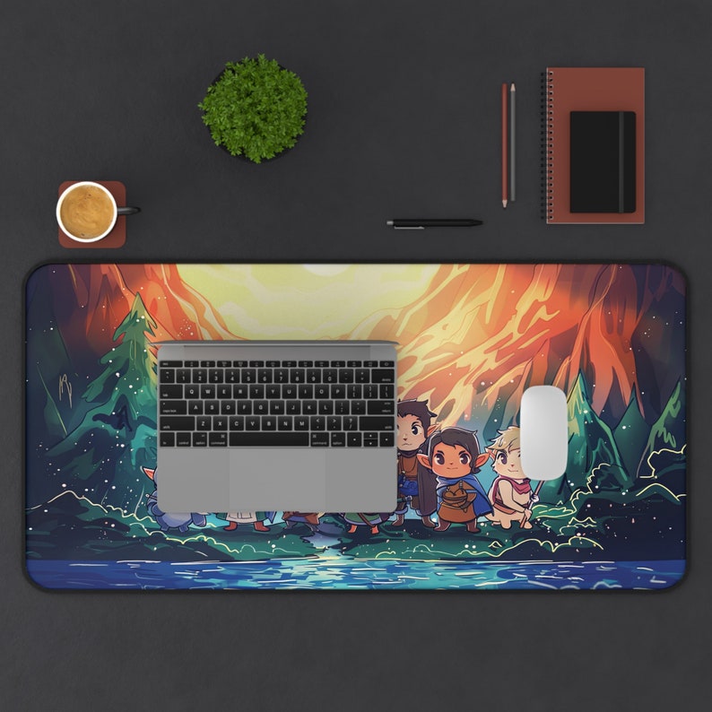 Fantasy Adventure Play Mat, RPG Character Desk Mat, Colorful Mouse Pad ...