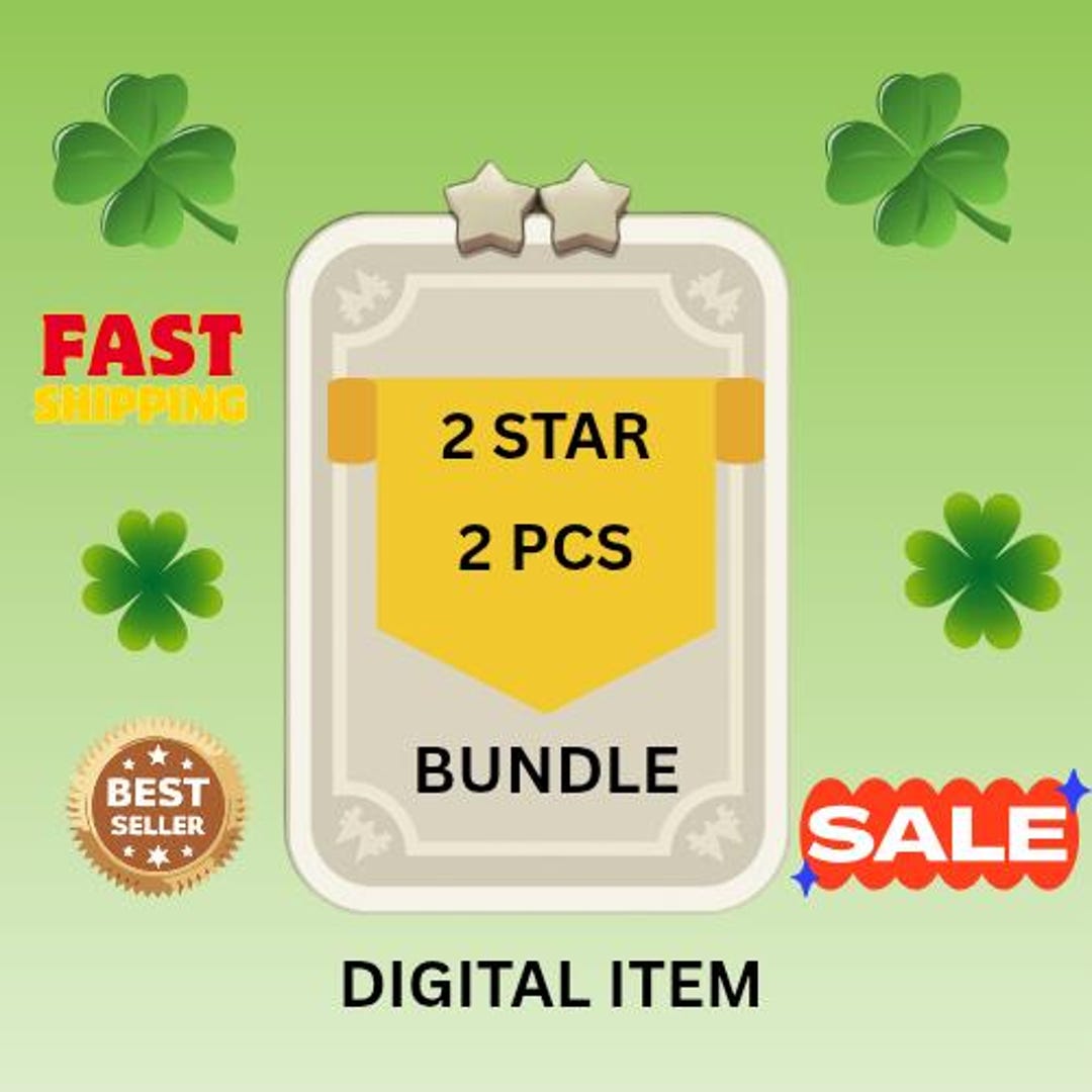 2 Star Sticker Bundle (2 Pcs per Order) - Etsy