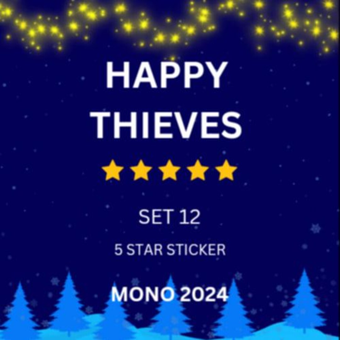 Happy Thieves 5 Star Sticker - Etsy