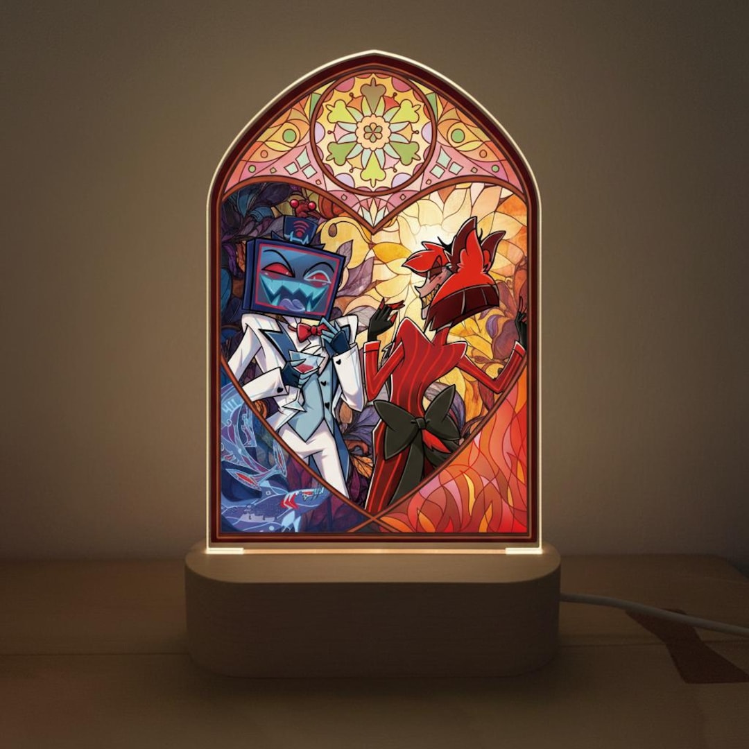 Hazbin Hotel Vox and Alastor Night Light, Gift for Fans, Christmas Gift ...