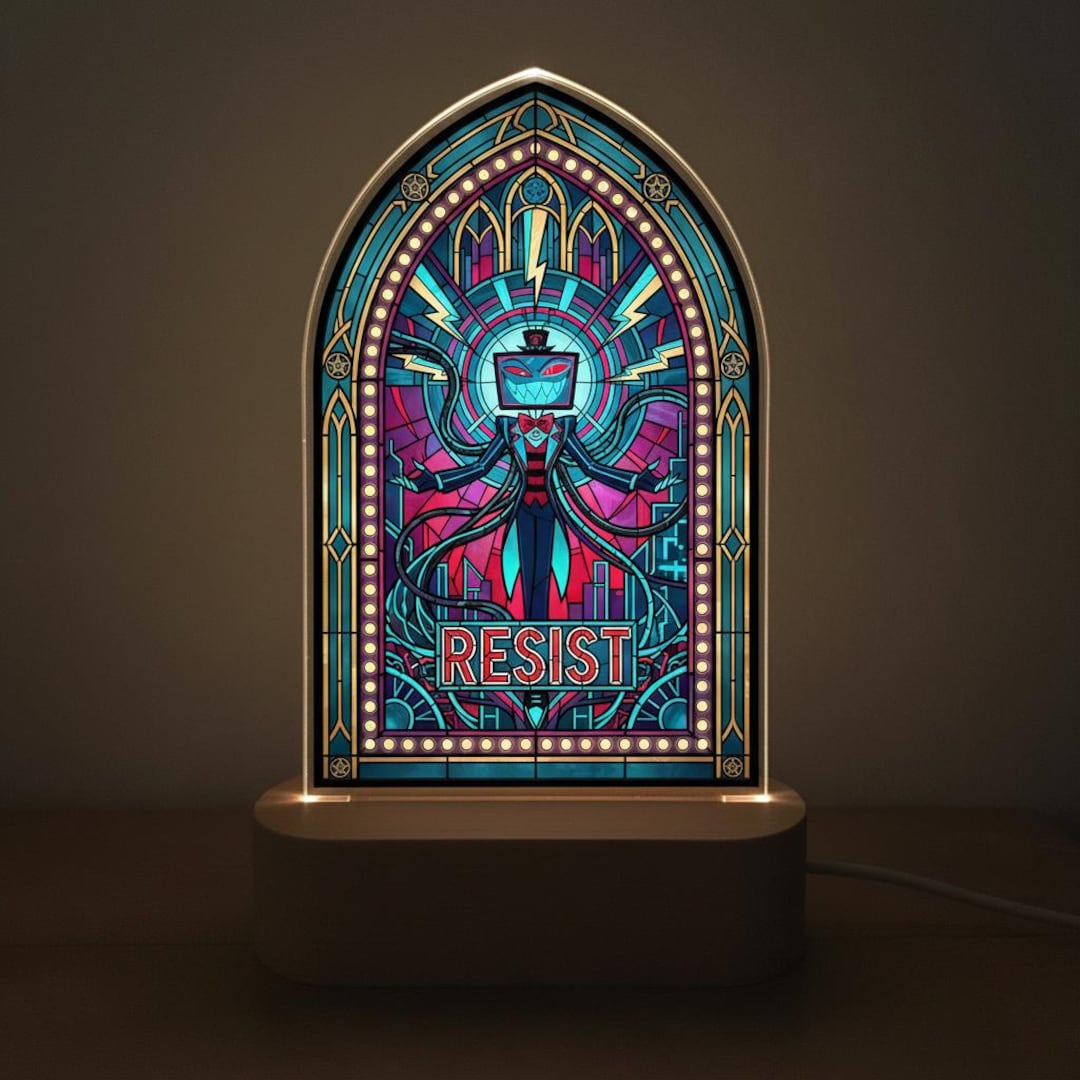 Hazbin Hotel Vox Resist Night Light, Gift for Fans, Christmas Gift ...