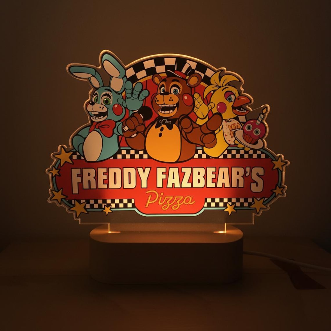 Five Nights at Freddy's Night Light Lamp, Gift for FNAF 2 Fans, Colors ...
