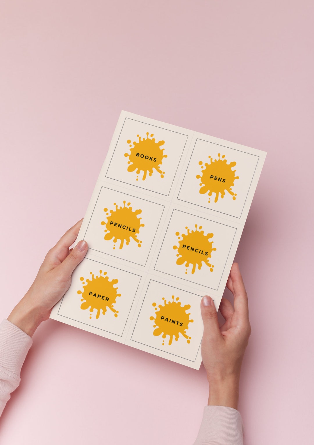 Yellow and Cream Playroom Labels, Fun Playroom Label, Playroom ...