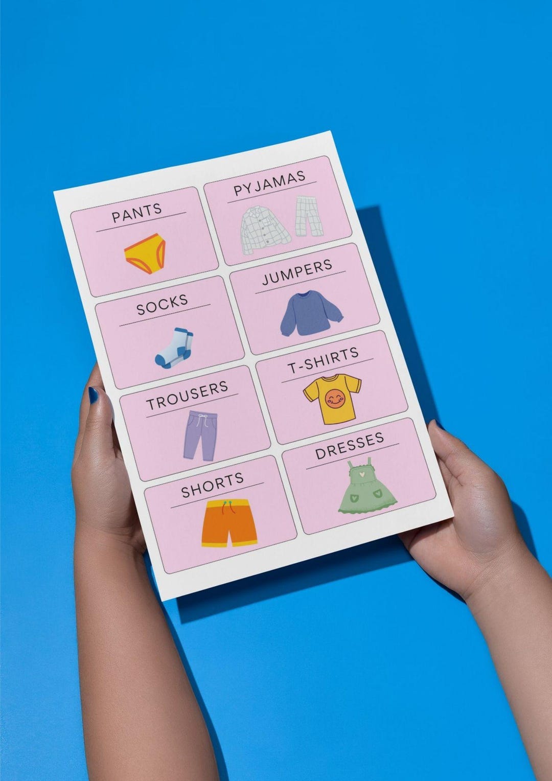 Children's Pink Clothing/bedroom Labels, Organise, Simplify, Label Kids ...