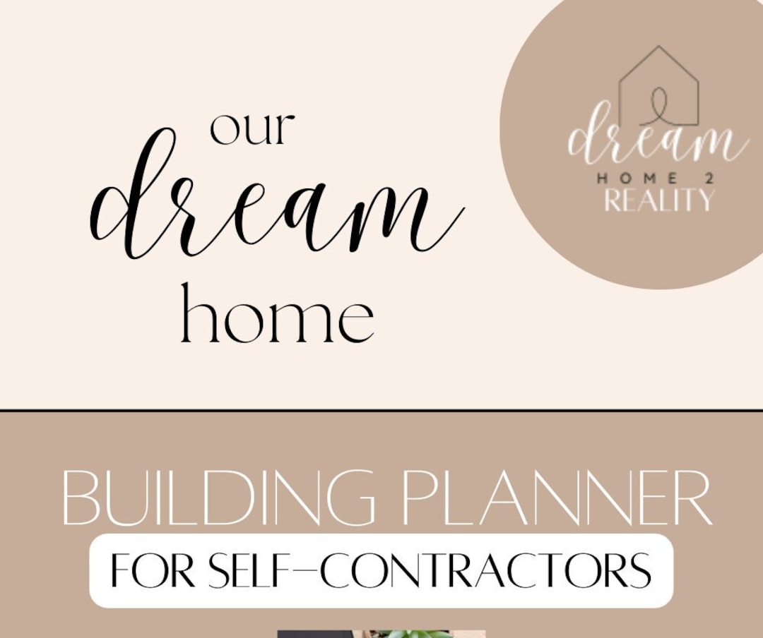 The Ultimate House Building Planner for Self-contractors - Etsy