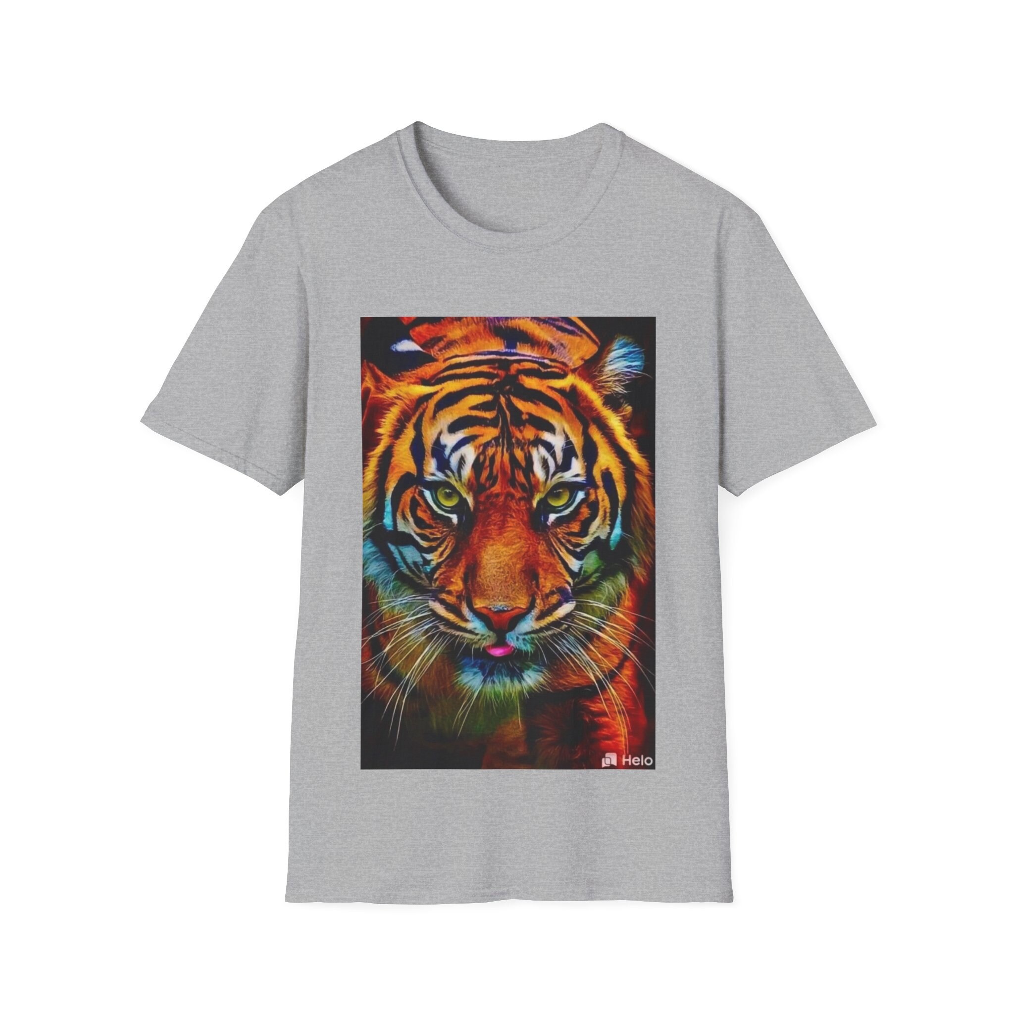 Unisex Softstyle T-shirt.artwork Tiger.angry Tiger.exotic Tiger.exxon ...