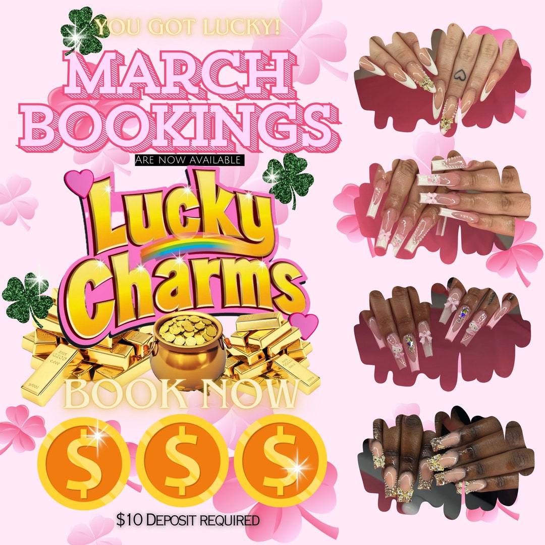 March Booking Flyer, Editable Flyer Template, March Bookings, St ...
