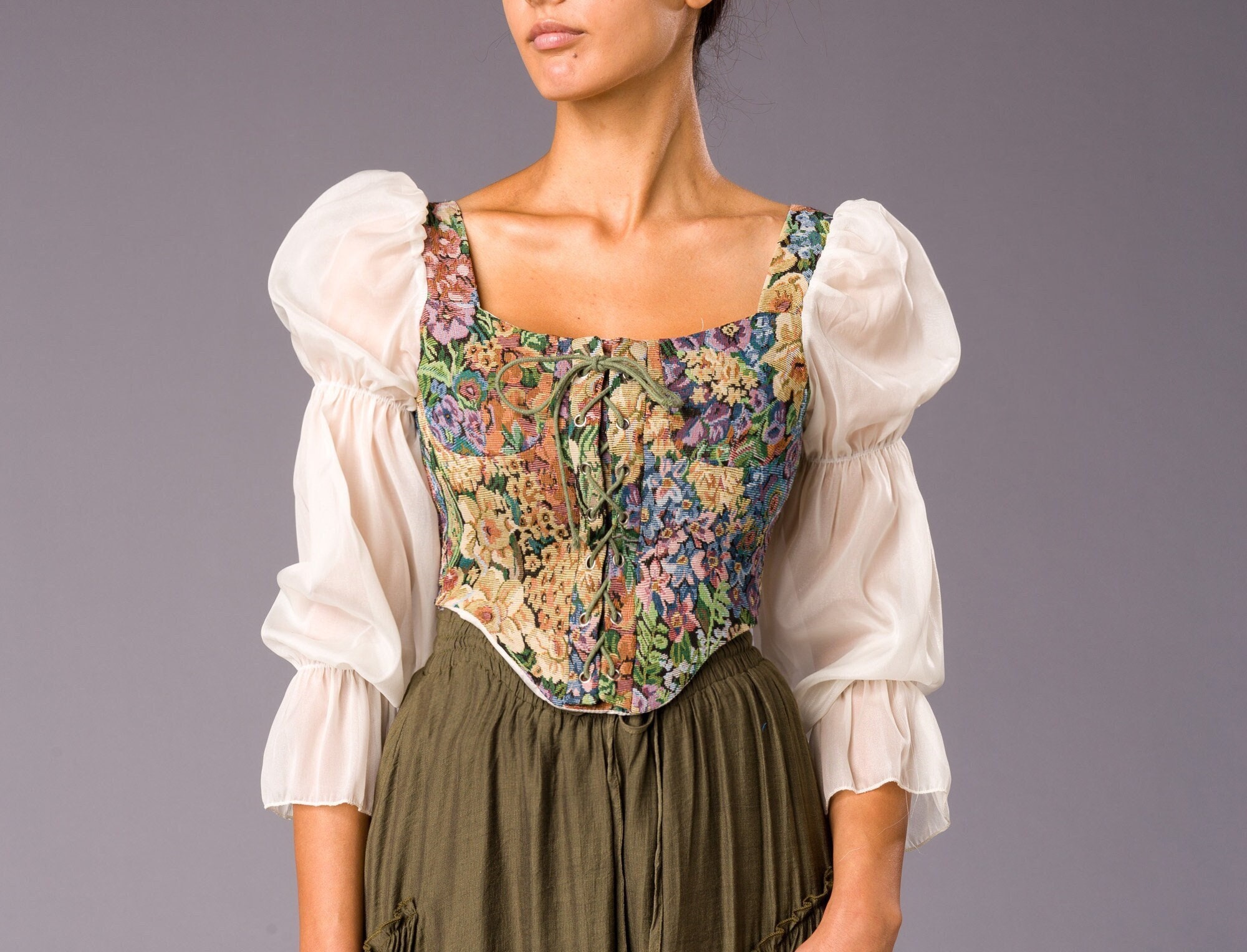 Ren Faire Costume, Medieval Costume,renaissance Dress,prairie Dress,ren ...