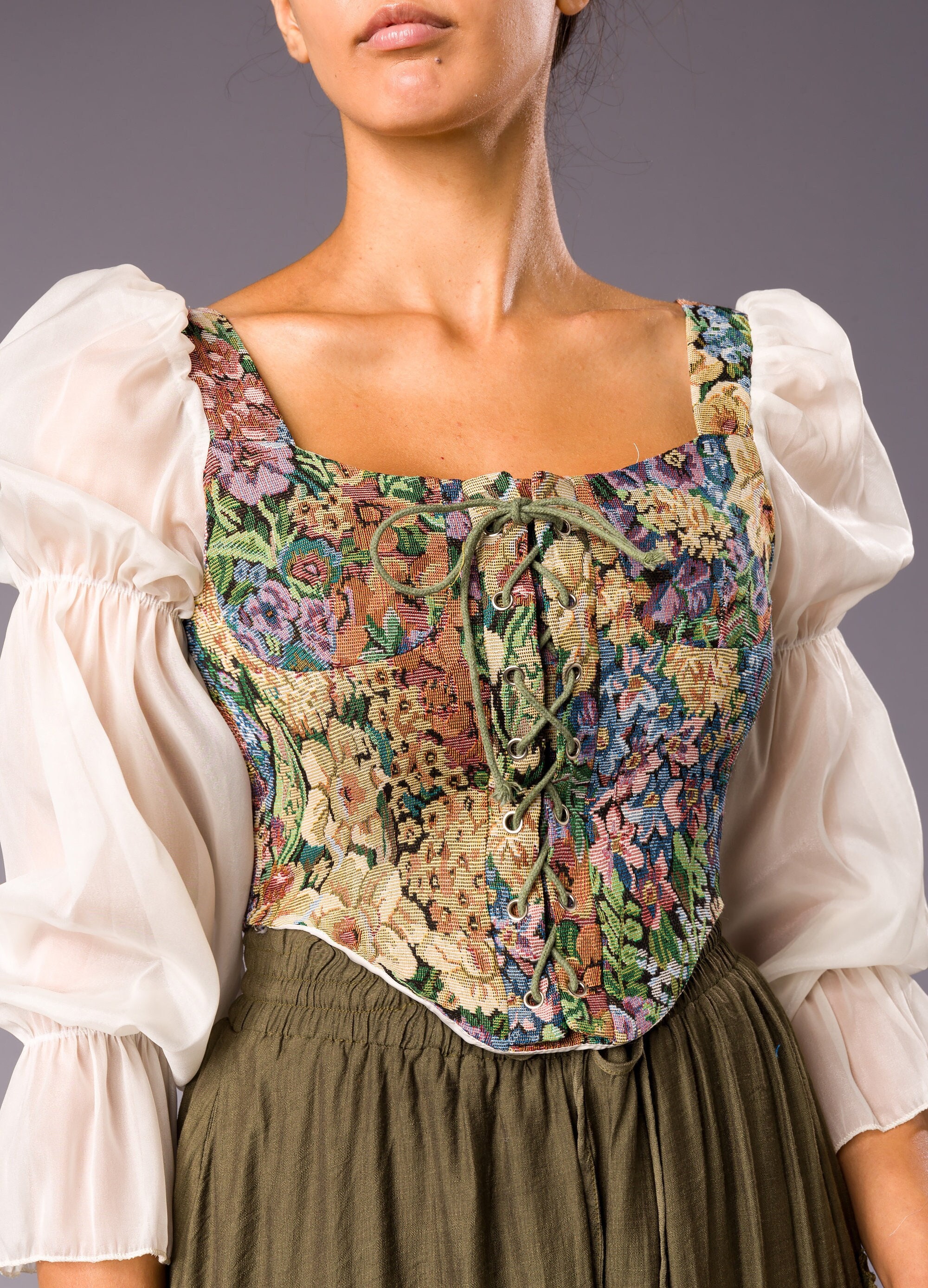 Ren Faire Costume, Medieval Costume,renaissance Dress,prairie Dress,ren ...