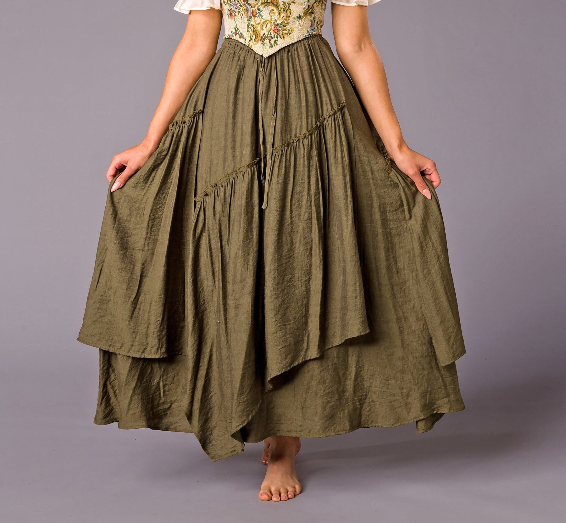 Ren Faire Costume, Medieval Costume,renaissance Dress,prairie Dress,ren ...