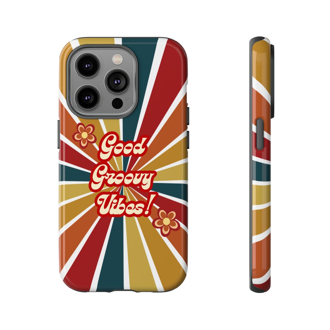 Good Groovy Vibes: 60s/70s Inspired Phone Case for Iphones 15-8 and ...