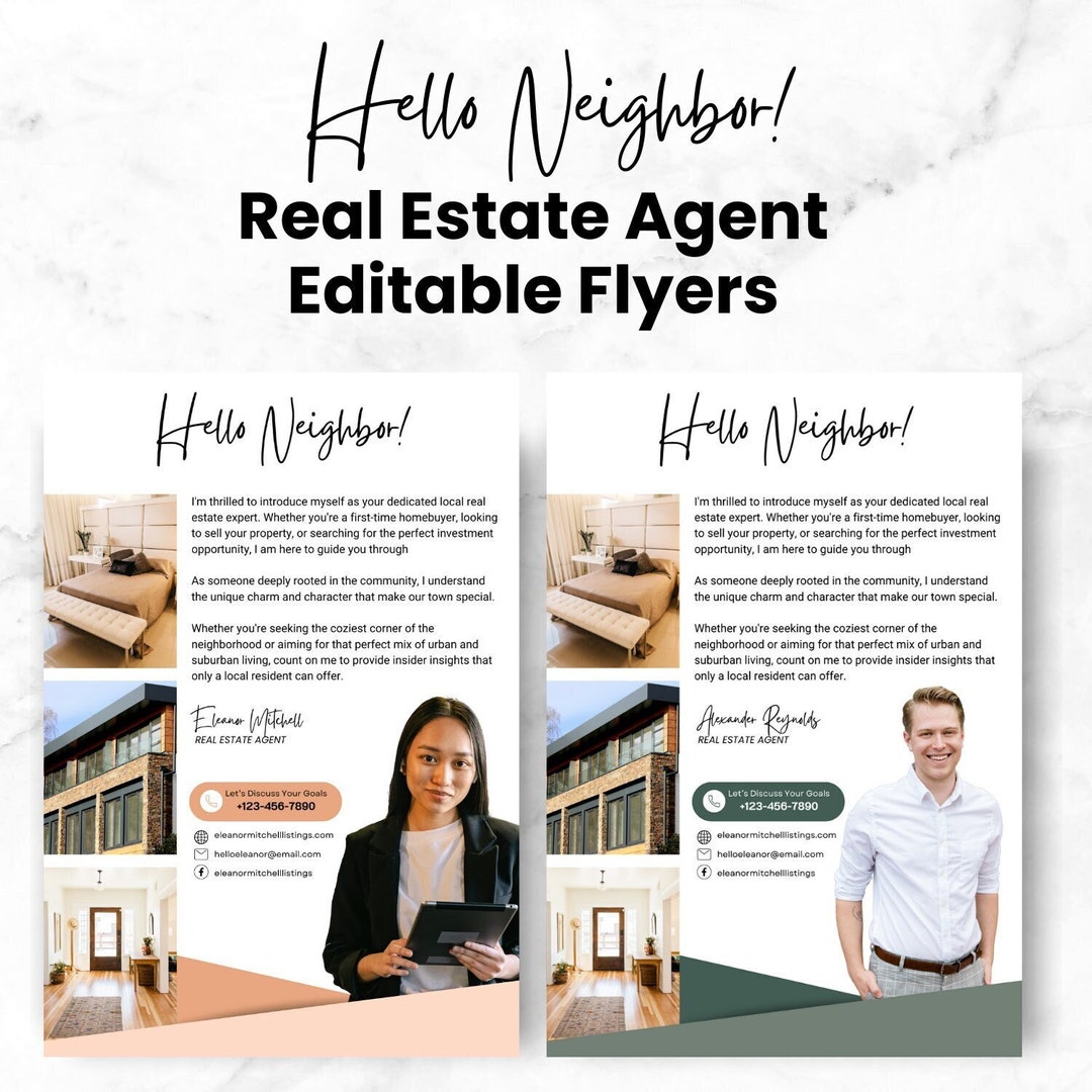 Personalized Real Estate Flyer for Realtors - Make a Good Impression ...