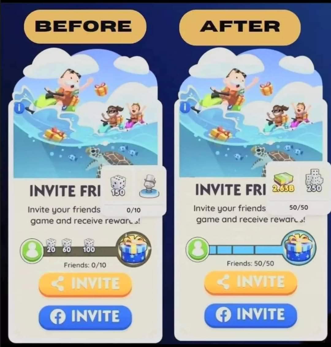 Monopoly Fill the Invite Bar (9invites) - Etsy