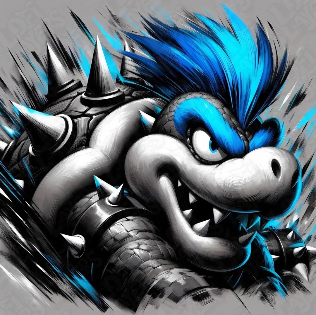 Lofi Layers Larry Koopa Hueforge / 3D Printed Painting, 3D Painted ...