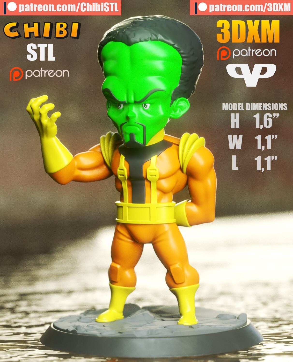 Chibi STL the Leader Samuel Sterns Chibi / 3D Miniature for Collectors ...