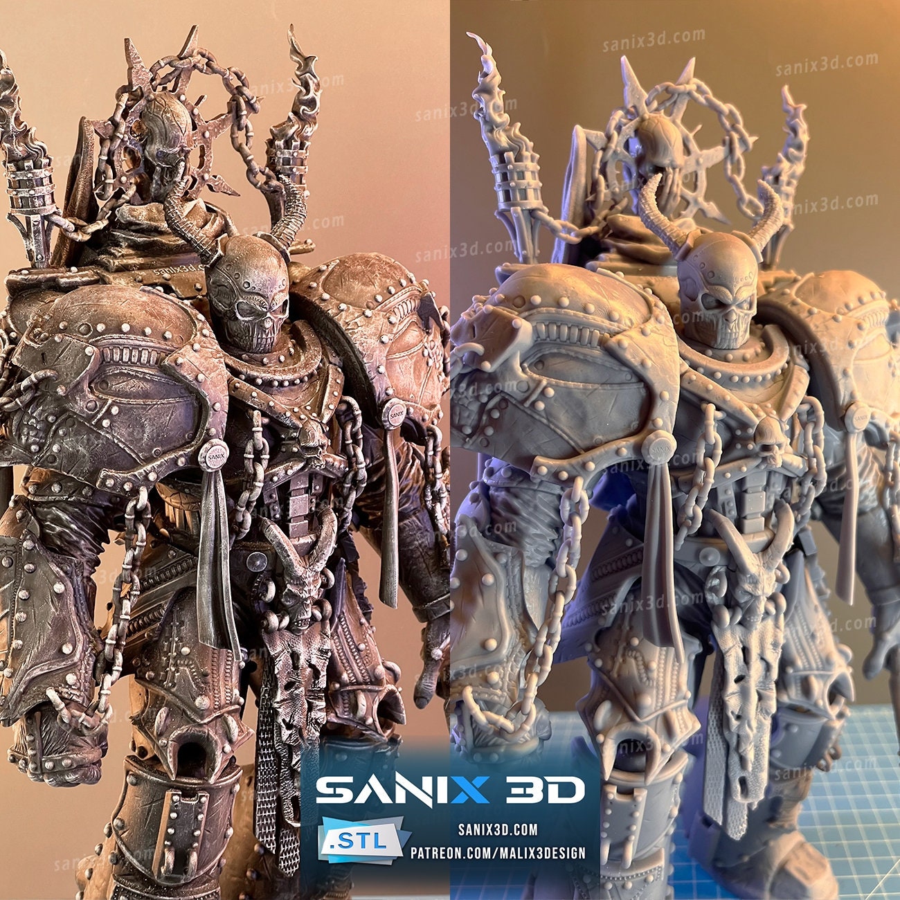 Sanix 3D Colonel Chaos / 3D Miniature for Collectors, Showcase, Fans ...