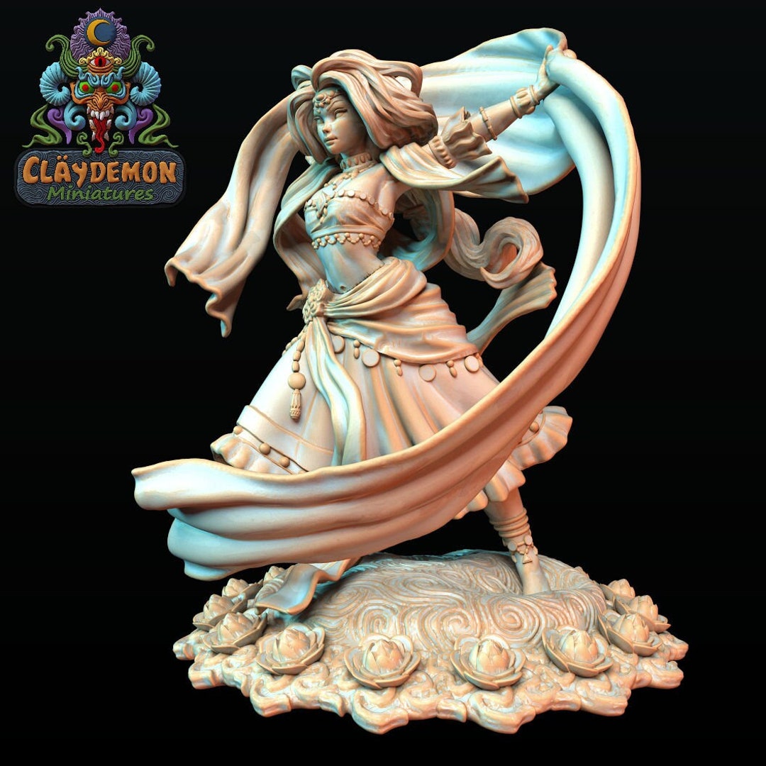 Claydemon Miniatures Maya the Dancer / 3D Miniature for Wargaming and ...