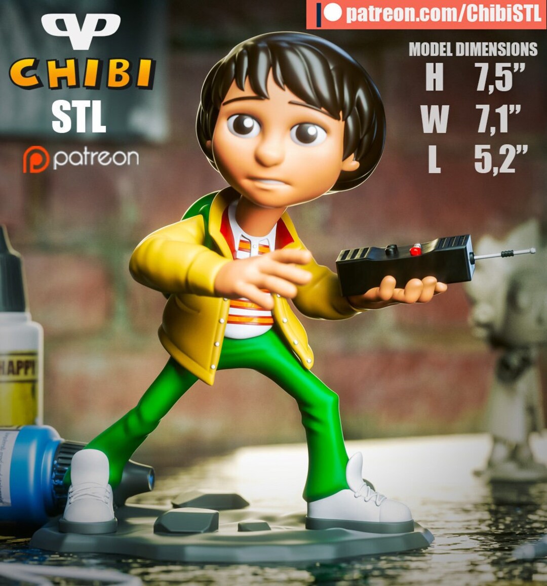 Chibi STL Mike Stranger Things Chibi / 3D Miniature for Collectors ...
