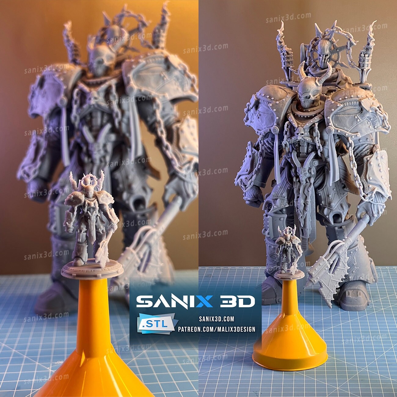 Sanix 3D Colonel Chaos / 3D Miniature for Collectors, Showcase, Fans ...