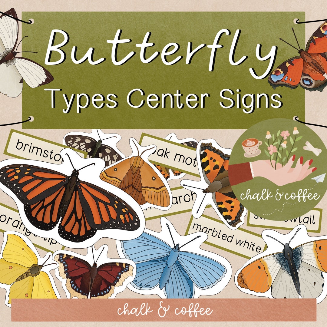 Butterfly Center Signs - Types of Butterflies Science Insects ...
