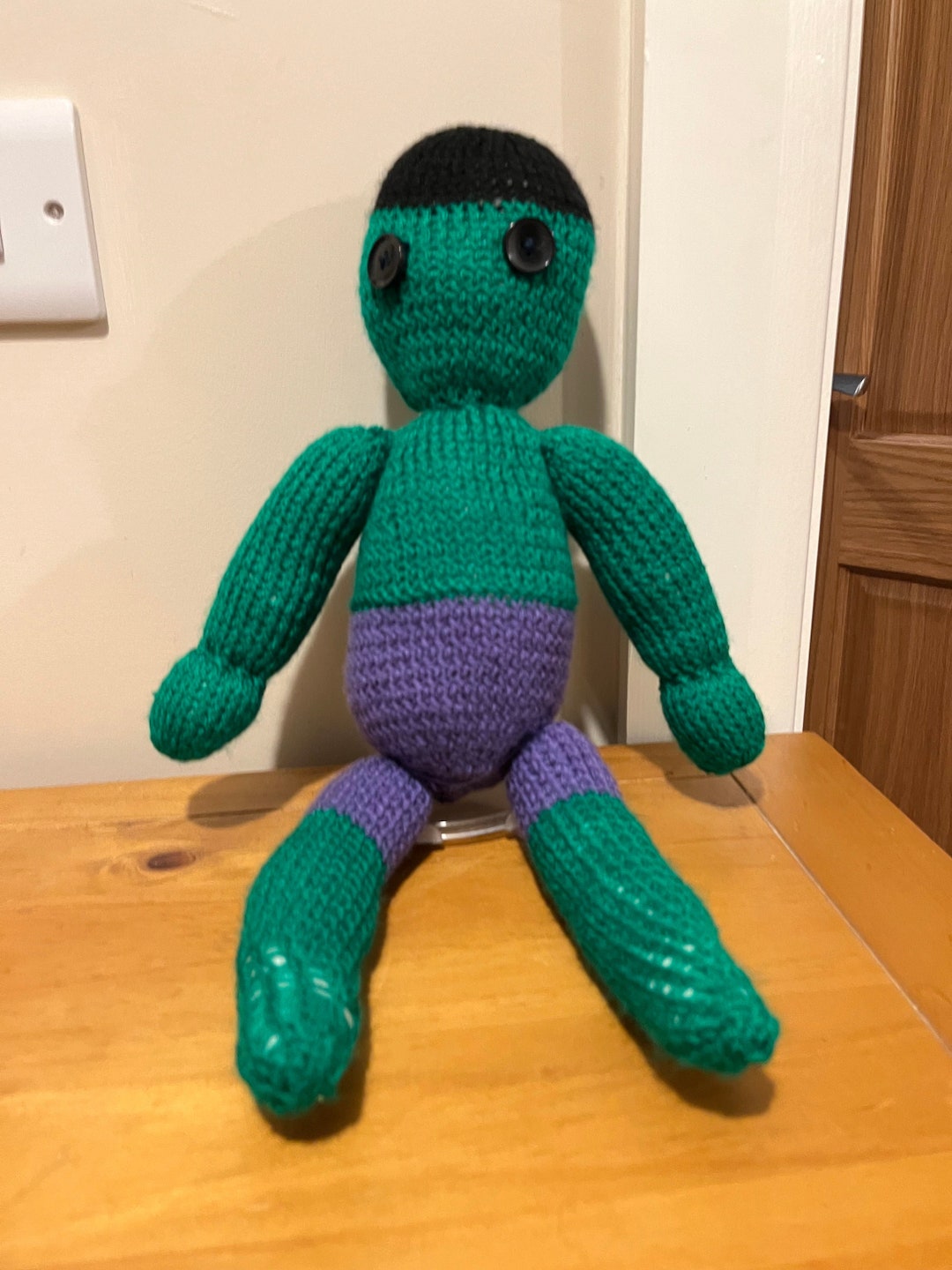 Hand Knit Hulk Plush - Etsy