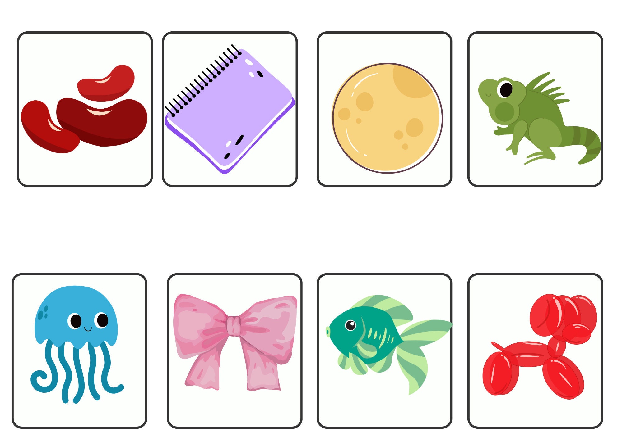 Color Sorting Matching Game for Kids, Printable Pdf - Etsy