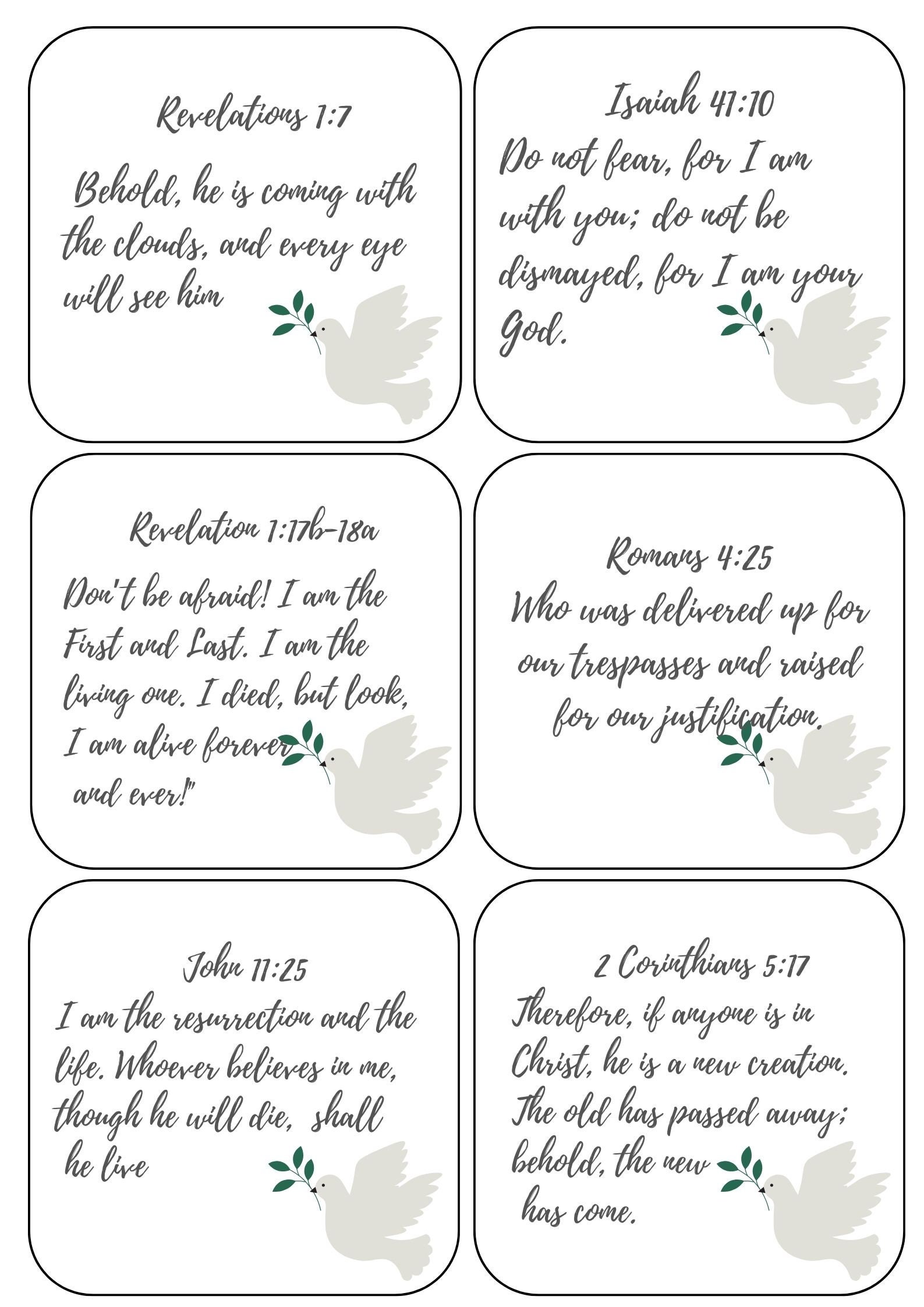 Easter Printable Bible Verses - Etsy