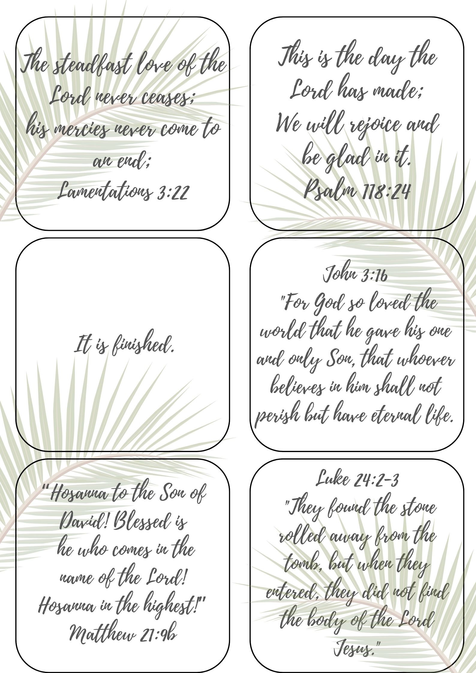 Easter Printable Bible Verses - Etsy