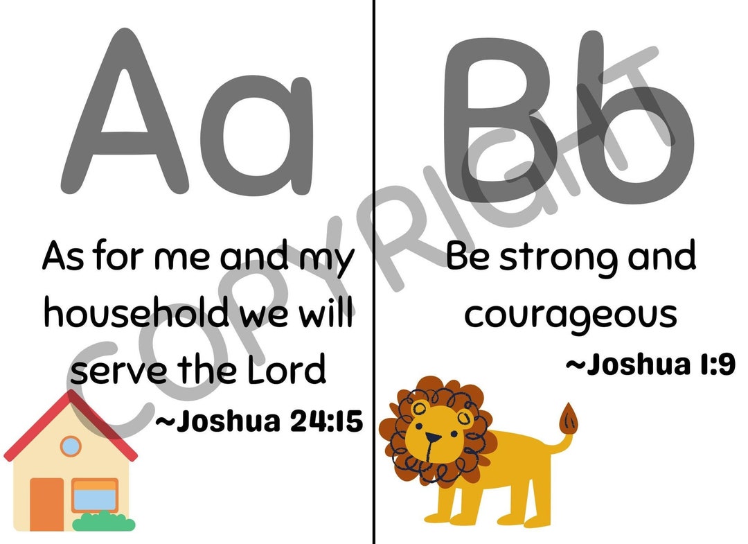 ABC Memory Verse Printable - Etsy