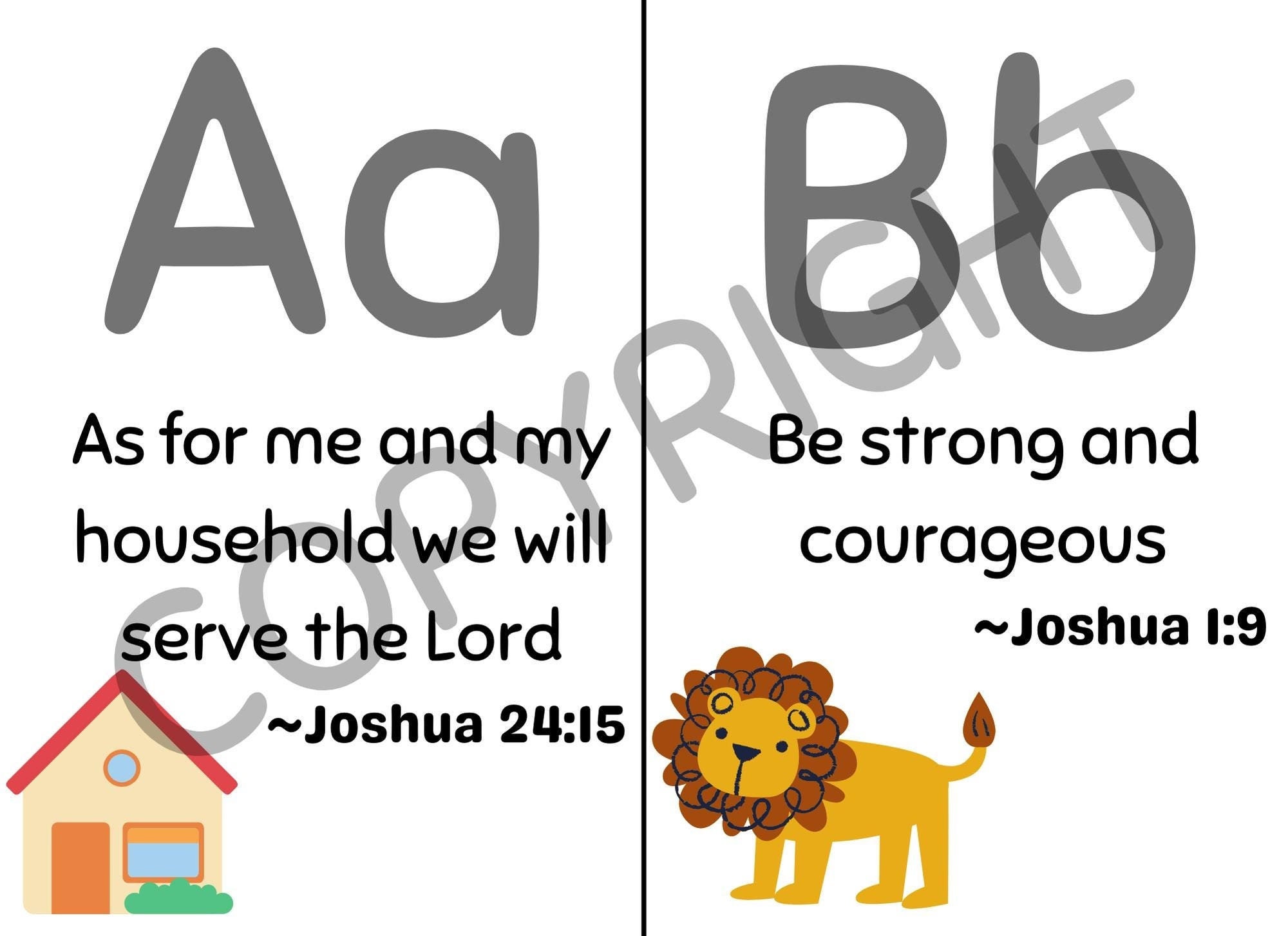 ABC Memory Verse Printable - Etsy