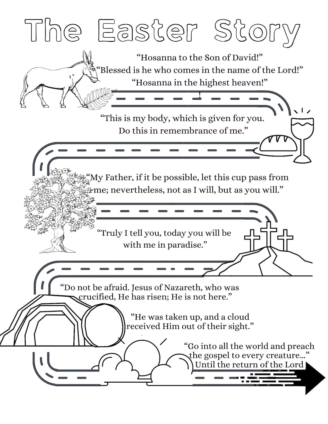 Easter Coloring Page - Etsy