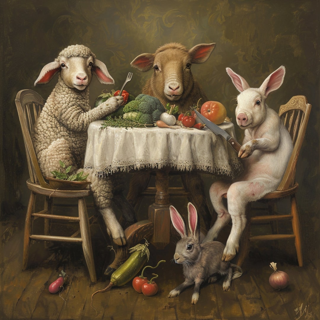 Funny Picture, Shared Feast: Four Friends, One Table, and Lots of Fresh ...